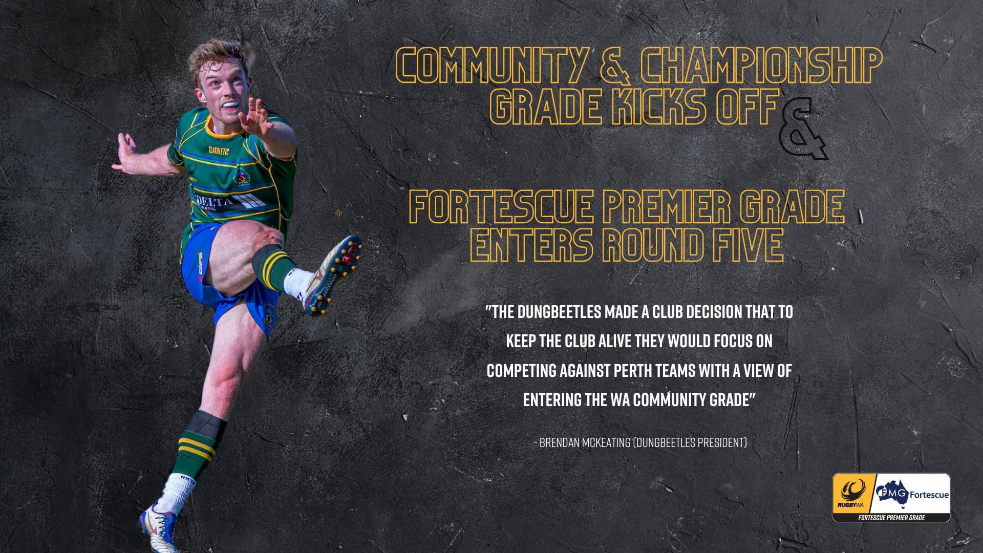 Community and Championship Grade kicks off, and the Men's Fortescue ...